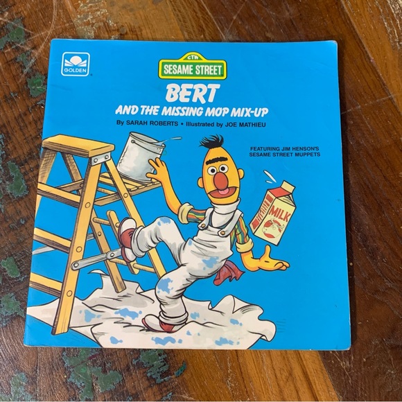 Vintage | Accents | Sesame Street Bert And The Missing Mop Mix Up ... Vintage | Accents | Sesame Street Bert And The Missing Mop Mix Up ...